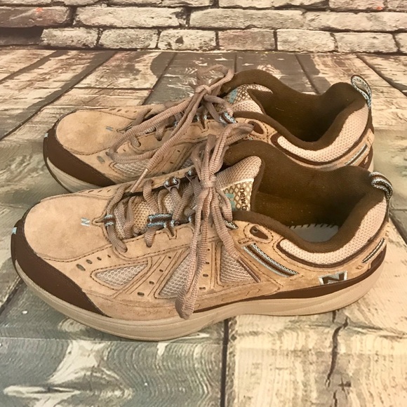 New Balance | Shoes | New Balance Rock Tone Tan Blue Walking Sneakers ...